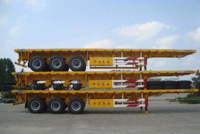 China Heavy Duty 40FT Flatbed/Plateform Cargo/Container Chassis Truck Semi Trailer With Twist Lock for sale
