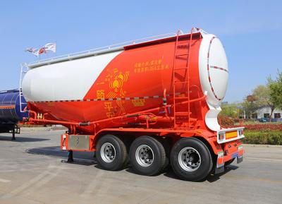 China 45 Cbm Steel 3 Axle Dry Bulk Cement Powder Tanker Semi Trailer With Wabco Relay Valve for sale