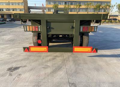 China Not Self Dumping 3 Axels 40FT 50FT Container Flatbed Trailer Transport Semi Trailer for sale