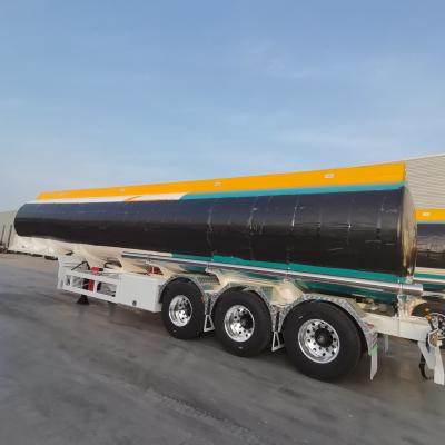 China BPW Axle 3 Axles Fuel Oil Petrol Tanker Trailer with Fuwa Axle Steel Material for sale