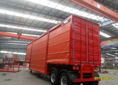 Cina 2/3 Box Van Truck/Lori/Retrailer/Curtainsider/Side Curtain Slide Semi-Trailers for Benefit in vendita