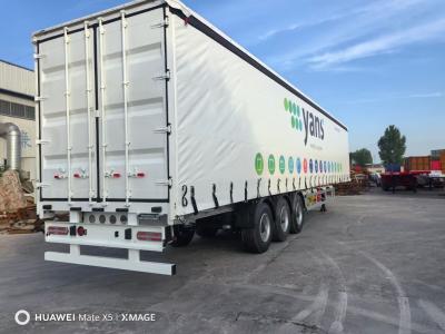 Cina 2/3 Box Van Truck/Lori/Retrailer/Curtainsider/Side Curtain Slide Semi-Trailers for Benefit in vendita