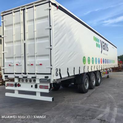 Cina 2/3 Box Van Truck/Lori/Retrailer/Curtainsider/Side Curtain Slide Semi-Trailers for Benefit in vendita