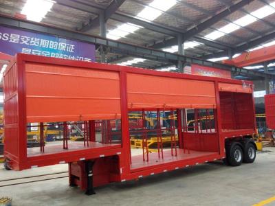 Cina 50 t di curtain side open light van cargo semi-trailer battistrada 1840 mm in vendita