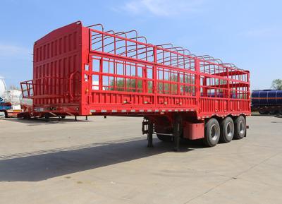 Cina Non auto-dumping 3 assi recinzione semirimoto rimorchio per il trasporto di bestiame sospensione aerea in vendita