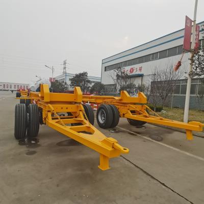 China 30t-50t Load Capacity Skeletal Semi Truck Trailer with 1310mm Wheel Base for sale