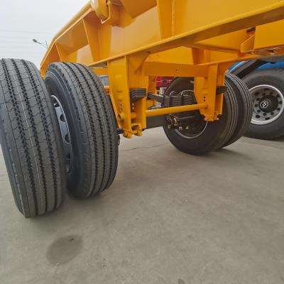 China 30t-50t Load Capacity Skeletal Semi Truck Trailer with 1310mm Wheel Base for sale