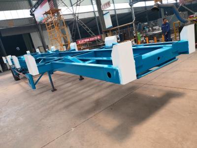 China 2/3 Axles Container Semi Trailer Chassis Flat Bed Flatbed Trailer with Customization for sale
