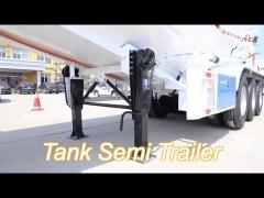 40/50 Cbm descarga / descarga de fondo de granel Fly Ash Semi trailer con material de acero