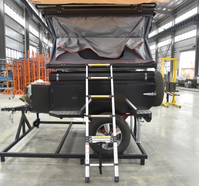 Steel Construction Off-Road Trailer with 500kg Rated Load and Roof Tent ...