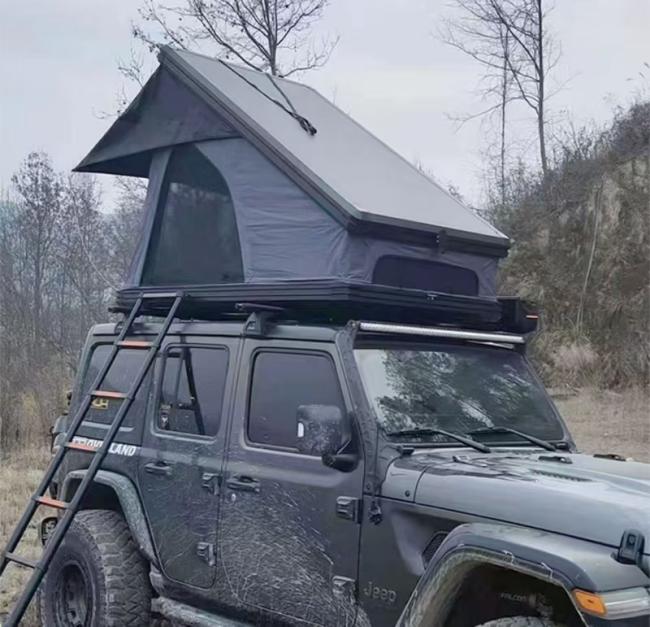 4 Person Aluminum Hard Shell Car Rooftop Tents Triangle Roof Tent Quick ...