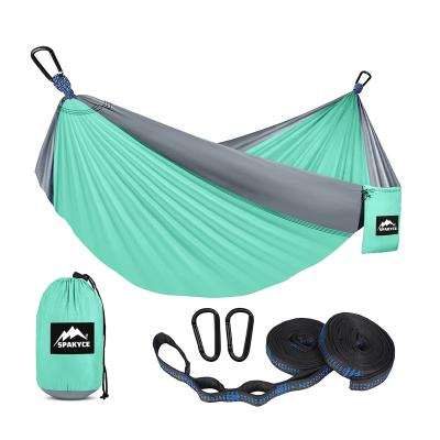 China New 2022 High Quality Portable Nylon Parachute Camping Hammock For Hiking Backpacking for sale