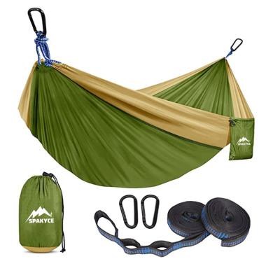 China New High Quality Outdoor Portable Parachute Hanging Hammock Softest Nylon Hammock Swing Camping Hammock for sale