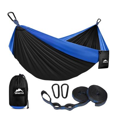 China 2022 High Quality Customized Portable Nylon parachute Camping Hammock For Backpacking Hiking for sale