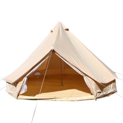 Luxury Waterproof Four-season Canvas Bell Tent for Glamping with Easy ...