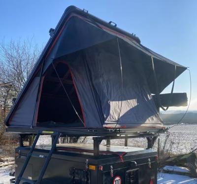 China Factory 4WD Car Camping Roof Top Tent 2025 Outdoor Thickened Waterproof Aluminum Alloy Car Folding Rooftop Tent for Camping for sale
