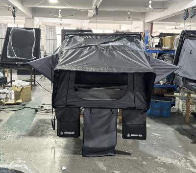 China New Outdoor Large SUV 4-5 Person ABS Hardshell Roof Top Tent Oxford Fabric Heavy Duty Foldable Car Tent for 4x4 Off-Road Camping for sale