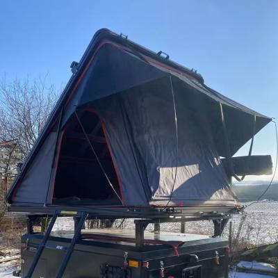 China Manufacturer Sales 4-Person Outdoor Camping Car Rooftop Tent Hardtop for 4X4 SUVs Aluminum Alloy Shell Oxford Outdoor Vehicle for sale