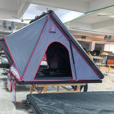 China Manufacturer Sales 4-Person 1.45m Rooftop Tent with Oxford Fabric Aluminum Shell Car Roof Top for Offroad Camper Van for sale