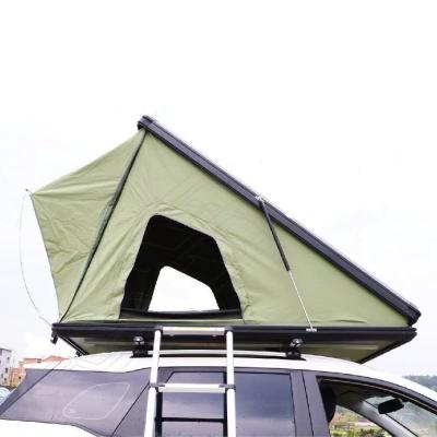 China Aluminum 3 Person Rooftop Tent Hard Shell Pop up Waterproof HardShell Roof Top Tent for  Jeep Car Light Weight Roof Top Tent for sale
