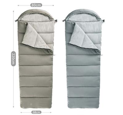 China Hot Selling 4 Season Portable Camping  Warm Adult Hooded Envelope Outdoor Sleeping Bag for Camping Hiking for sale