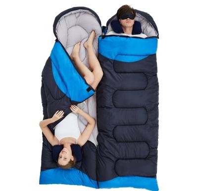 China Factory Wholesale Portable Cold Weather Sleeping Bag Winter Lightweight Waterproof Double Camping Sleeping Bag for Adults for sale