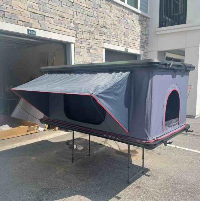 China Foldable Car Tent on the Roof Aluminum Outdoor Rooftop Roof Top Offroad Camping Car Camper Tent Australia Hard Shell Roof Tent for sale