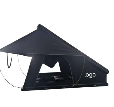 China Outdoor 4x4 Waterproof 4 Person Aluminum Hard Shell Triangle Rooftop Tent Car Roof Top Tent Aluminium Roof Top Tent for sale