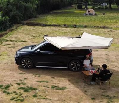 China 4wd Roof Top Tent SUV Overland Vehicle Systems Nomadic 4x4 Awning Car Camping 270 Degree Awning Free Standing Legless for sale