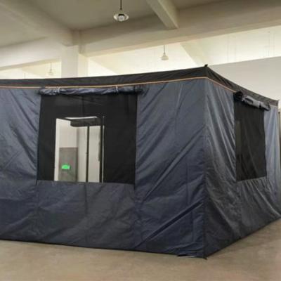 China Car Roof Tent Wall Quick Open Large 270 Degree Roof Side Awning for Cars Camp Tent Car Rooftop Tent + Wall for sale