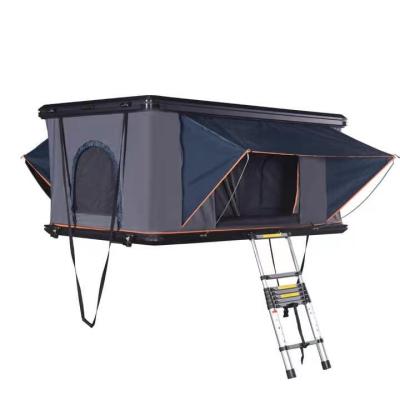 China Wholesale  Outdoor Aluminum 2-3 Person Car Rooftop Tent  shelter flat top pop up folding car  roof tent for sale