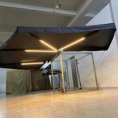 China Customized Details 600D Oxford Fabric 270Plus Degree 2.0m and 2.5m Radius Car Side Awning With Annex for sale
