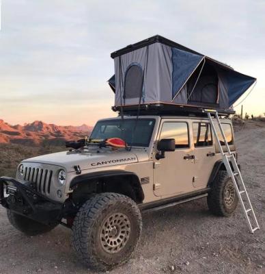 China 2025 Camping 3 Person Outdoor Hiking Rooftop Roof Top Car Tent Aluminum Triangle Clamshell Hard Shell Roof Top Tent Australia for sale