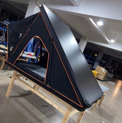China Factory Price 4-Person Cotton Roof Top Tent Aluminum Clamshell Hard Shell for Car Camping for Car Rooftop or Tailgate Use for sale