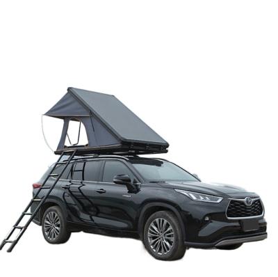 China 2-3 Person Pop up Aluminum Alloy Rooftop Tent Camping Hard Shell Roof Top Tent Hardshell for SUV Van Jeep Truck for sale