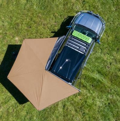 China Free Standing 270 Degree Rooftop Umbrella Tent Car Side Passenger Awning Camping Car Foxwing Made of Oxford Fabric for sale