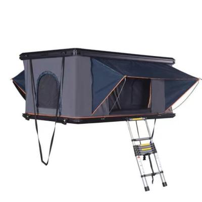 China New Outdoor 4 Person Aluminum Hard Shell Car Rooftop Tent Quick Open Waterproof Triangle Roof Top for Camping for sale