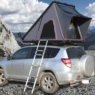China Aluminum 3 Person Rooftop Tent Hard Shell Pop up Waterproof HardShell Roof Top Tent for Truck Jeep Car Roof Tent Hard Top for sale