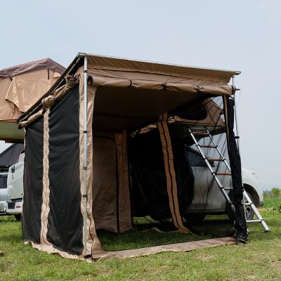 China 4x4 Oxford Car Tent with Rainproof Awning Side Wall Self-Driving Tour Camp Car Tent Small House Structure with Two Bedrooms for sale