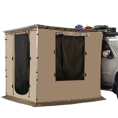 China Car Side Tent Wall Outdoor Camper Tent Self-Driving Tour Car Side Cloth House Foxwing 4x4 Awning With Annex Room for sale