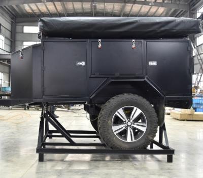 China Small Mini 4x4 Off-road Vehicle Trailer Tent RV Wilderness Outdoor Self-driving Camper House Steel 500kg Load Capacity for sale
