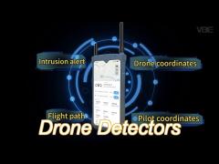 Detector e localizador de drones portáteis VBE-H1L com tamanho pequeno, fácil de transportar e operar