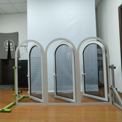 Cina Vetri a doppia temperatura vetri in alluminio vetro marrone vetri a arco moderno personalizzati in vendita