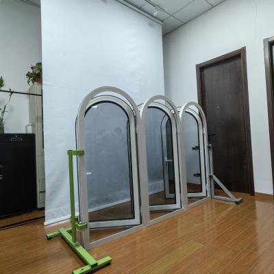 Cina Vetri a doppia temperatura vetri in alluminio vetro marrone vetri a arco moderno personalizzati in vendita