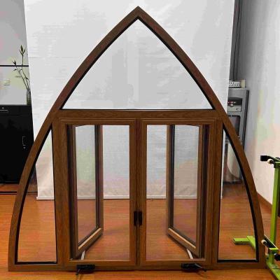 Thermal Break Profile Aluminum Casement Windows Curved Aluminium Casement