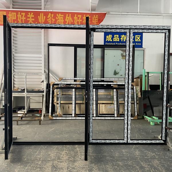 Quality Traditional Aluminum Folding Doors Custom OEM Aluminium Grey Bifold Doors for sale