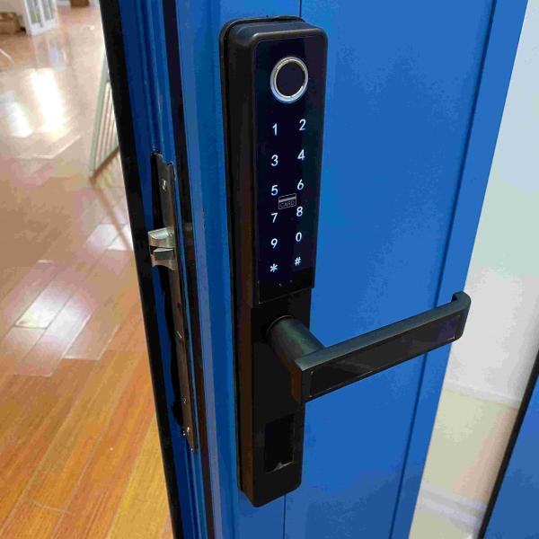 Quality Modern Aluminum Entrance Door Electronic Combination Lock Aluminum Pivot Hinge for sale