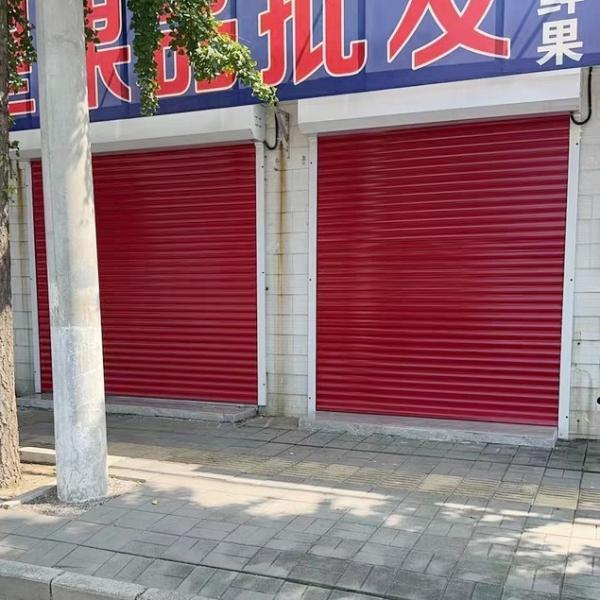 Quality 80mm Aluminum Rolling Shutter 100mm Tubular Motor Aluminium Security Shutters for sale
