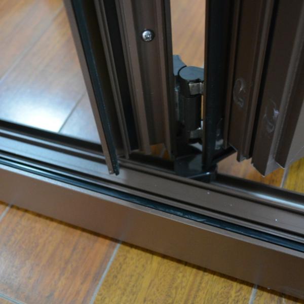 Quality Weatherstripping Aluminium Door Folding Sound Insulation Aluminum Glass Bifold for sale