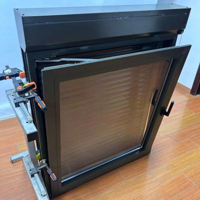 China Customized Size Aluminum Tilt And Turn Windows Screen Netting Tilt And Turn Egress Window for sale